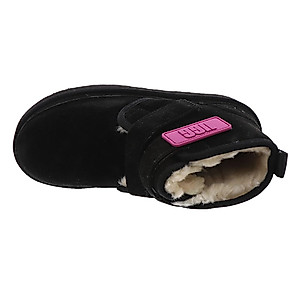 UGG Unisex-Child Neumel Platform Boot, Black, 2