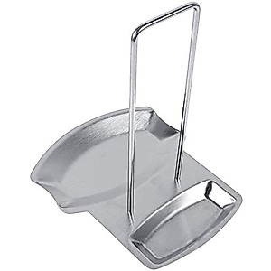 DRNKS Lid and Spoon Rest - Pot Spoon Rack, Stainless Steel Pot Lid Spoon Cooking Rack for Home Kitchen 1 Pc Suitable for Kitchen