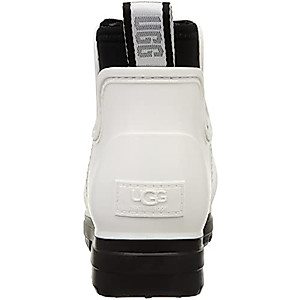UGG Women's Droplet Rain Boot, White, 8