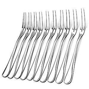 20 Pack Appetizer Dessert Forks, Stainless Steel Mini Salad Fruit Tasting Forks Cocktail Fork (Appetizer)