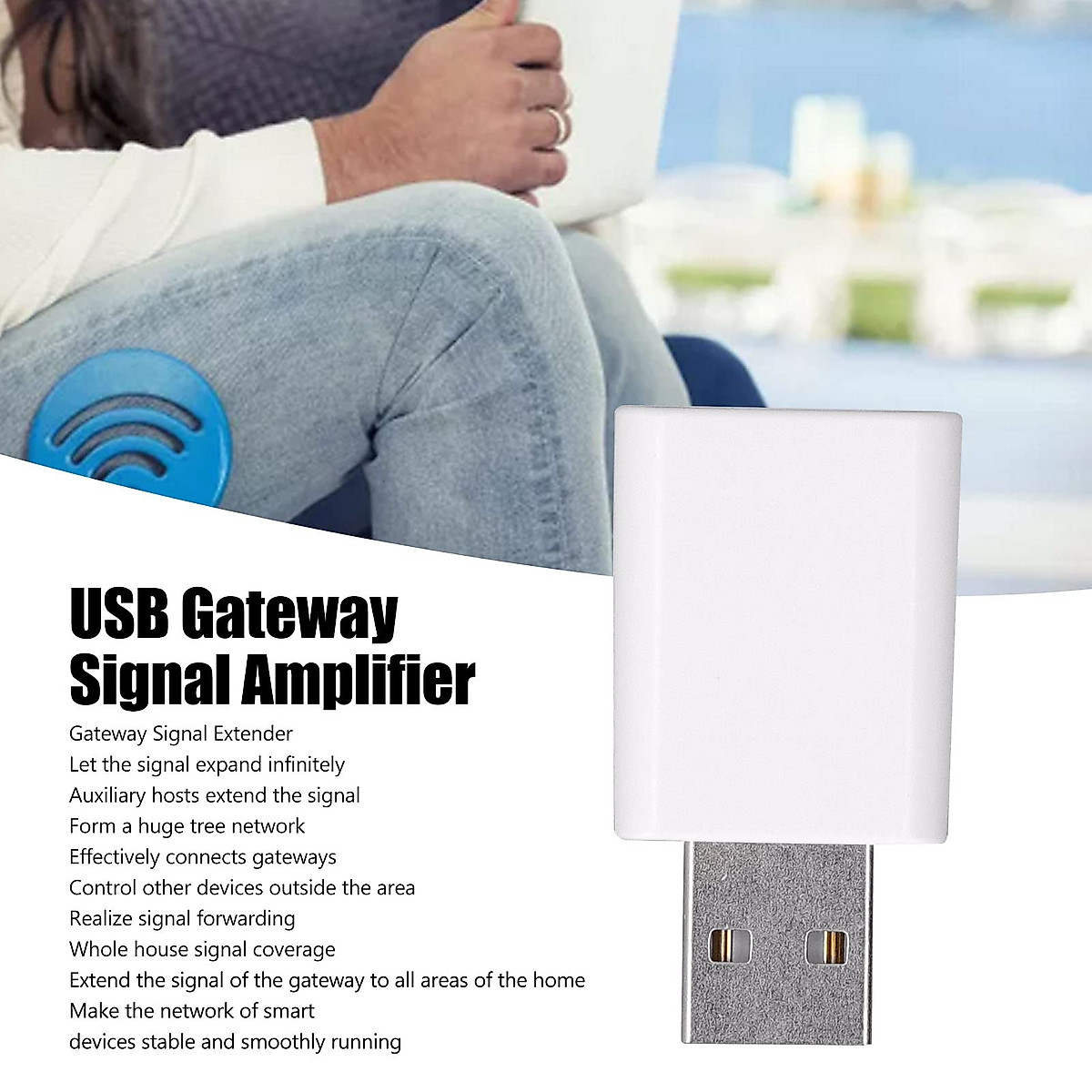 USB Gateway Repeater, Portable Gateway Signal Booster, Gateway Extenders Signal Booster for Home