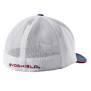 EvoShield Rank Flexfit Hat - Navy/Red, Small/Medium