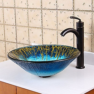 Elite Oil Rubbed Bronze Mounting Ring for Bathroom Glass Vessel Sink