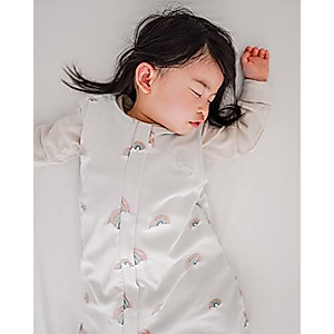 Woolino 4 Season Baby Sleep Bag or Sack with Feet Opening, Merino Wool, 3-4T, Rainbow