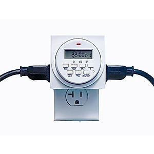 Carolina Custom Cages' Reptile Digital Program Timer; 7-Day, Dual-Outlet Bundle with Carolina Custom Cages' Chlorhexidine Solution 2%; 1 Refill Makes 32 oz. of Working Solution