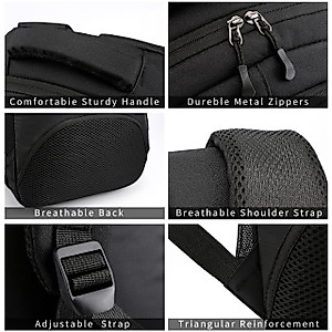 Laptop Backpack black bookbag for travel work teacher computer,waterfroof 15.6 Inch Rucksack with USB Charging Port, Waterproof Bag Men Women.