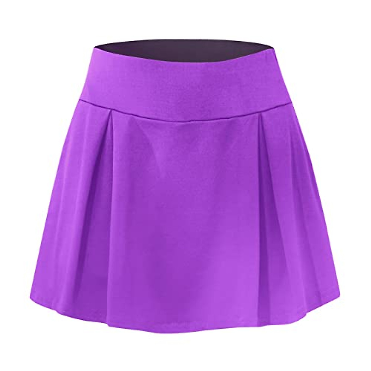 DGZTWLL White Dress Pants for Women Yoga Tennis Skirts for Women High Waisted Modest Golf Athletic Activewear Skorts Mini Summer Workout Running Shorts(F1-Purple,XX-Large)