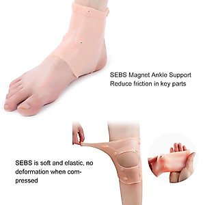 Magnetic Ankle Brace Breathable Strong Ankle Brace for Sprained Ankle Stabilize Ligaments Prevent Re Injury Compression Ankle Brace Men Women with Adjustable Wrap Ankle