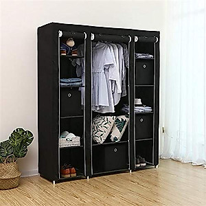 USAStock 150X45X17 Storage Closet Clothes Portable Storage Closet Portable Closet Organizer Portable Closets Closet Organizer Shelf Clothes Organizer Standing Closet