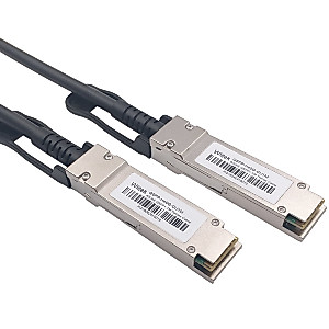 Wiitek 2M QSFP+ DAC Twinax Cable, 40GbE QSFP+ Direct Attach Copper Cable,30AWG Black, for Cisco QSFP-H40G-CU2M, Dell, Ubiquiti, D-Link, Juniper, Huawei, Mellanox, Mikrotik, SuperMicro
