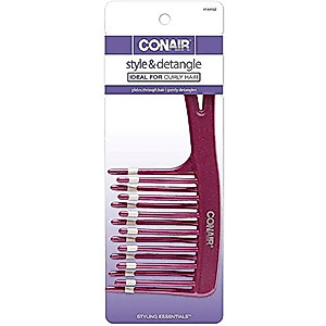 Conair Styling Essentials Style & Detangle Comb 1 ea (Pack of 3)