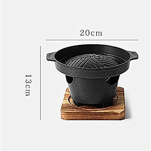 GEEKLLS Charcoal grills Mini Barbecue Stove Household One-Person Garden Outdoor BBQ Smoke-Free Japanese-Style Small Roasting Pot Meat Tool