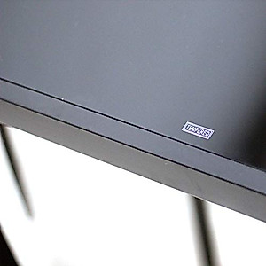 IDS Online 7 Pieces Modern Glass Dining Table Set Faxu Leather With 6 Chairs Black.