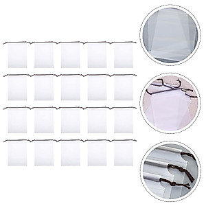 HEALLILY 40pcs Eyelash Packaging Bag Travel Makeup Bags Lash Pouch Eva Drawstring Bags Cosmetics Storage Pouch Small Frosted Packaging Bag Lash Organizer Bag Lash Packing Bags