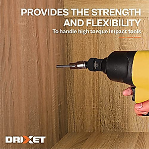 Impact Swivel Socket Set - 1/2, 3/8, and 1/4 Swivel Socket Set - Universal Joint Socket for Hard-To-Reach Angles - Premium Cr-Mo Steel Flexible Socket Extension Set - Rust Resistant - Drixet