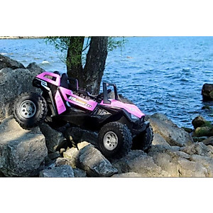 4X4 Upgraded Kids Ride on car 24v XXL Ride On UTV Buggy Quad SIDEBYSIDE RZR with 2 Adjustable Leather Seats Rubber Tires TV Touch Screen Parent Remote Control 2-11mph 3 speed new 2024 model hold 265lb