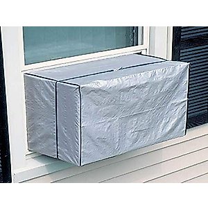 Dependable Industries Vinyl Outside Window Unit AC Air Conditioner Cover 18" x 27" x 16" With Straps Please Measure Your Unit Before Purchasing