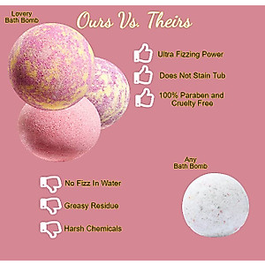 Birthday Gifts for Adults, Bath Bombs for Women, 30pc Bubble Bath Bombs for Women and Men with Shea & Coco Butter Dry Skin Moisturize, Christmas and Birthday Handmade Spa Bath Bomb Gifts