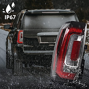 FIONE Taillight Assembly Compatible with 2015-2020 GMC YUKON Tail Light Replacement Rear Brake Lamp Left Driver Side LH 84536242 GM2800268