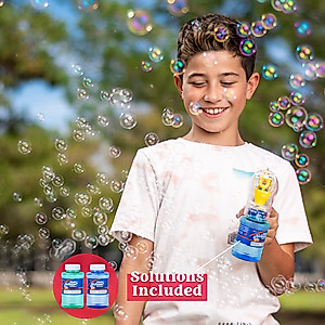 JOYIN 3 Bubble Guns Kit with Bubble Solutions for Kids, Bubble Blaster for Summer Toy, Party Favors, Birthday, Outdoor & Indoor Activity, Birthday Gift