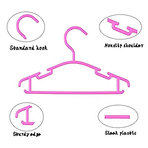 Baby Clothes Hangers,Kids Plastic Hangers for Closet,Toddler,Infant,Child,Newborn's Coat Hangers Ideal for Laundry and Nursery's Everyday Standard Use,50 Pack