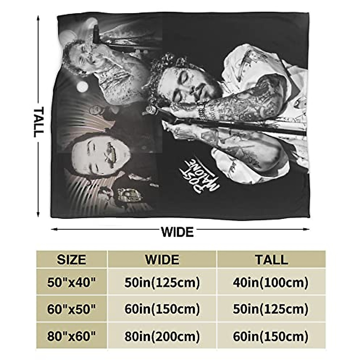 Novelty Sofa Throw Blanket, Singer 3D Print Super Soft Flannel Bed Blanket, Breathable No Fade Fuzzy Blanket for Fall Winter Living Room Bedroom Couch Sofa Indoor Recliner Gift 50X40 in