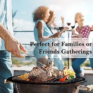 SIMOND STORE 24" Round Cooking Grate X Marks Heavy-Duty Steel Round Fire Pit Grill