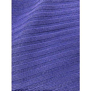 CUPSHE Women Swimsuit One Piece Ribbed Textured V Neck Bathing Suit with Adjustable Wide Straps, L Iris Purple