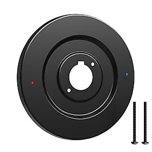 Escutcheon Replacement for Moen Shower Trim, for One-Handle Tub and Shower Faucet, Valve Trim Only, Matte Black