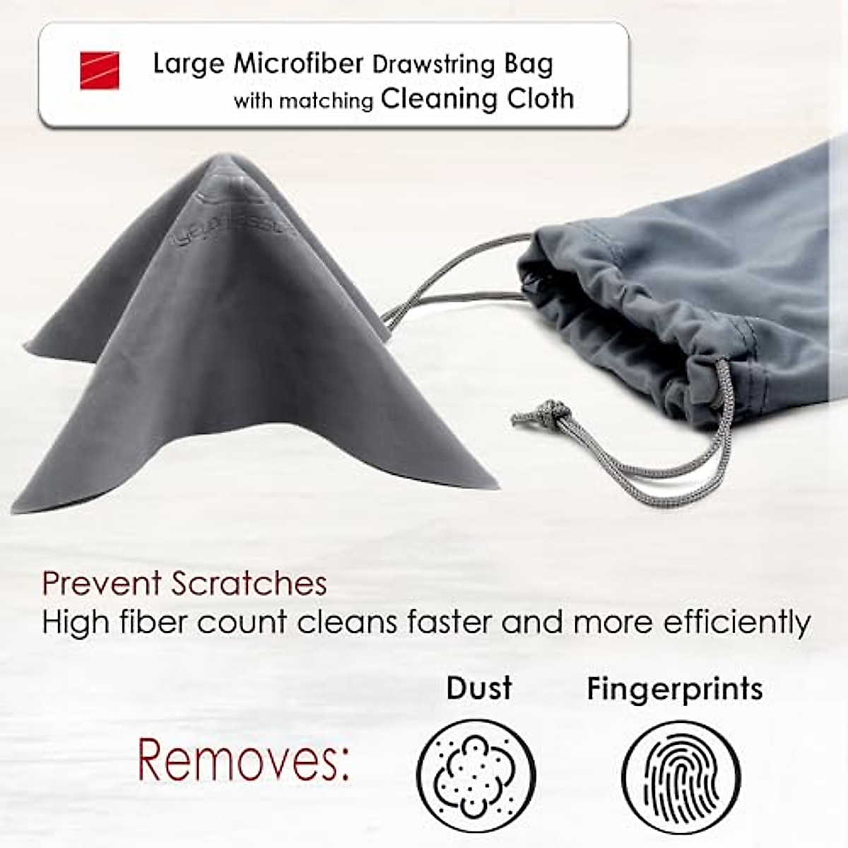 MyEyeglassCase - Large Sunglasses Case - Hard Glasses Case Holder w/Pouch & Cloth - Eyeglass Case Aviator Frames Men & Women