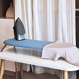 VividPaw Small Ironing Board Tabletop 12" x 32", Lightweight Portable Travel Iron Board, Foldable Mini Ironing Board for Countertop, Small Spaces, Laundry Rooms and Dorms