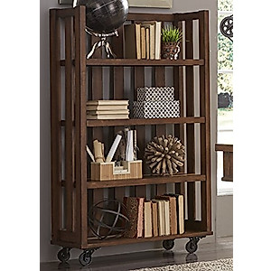 Liberty Furniture Industries Arlington House Open Bookcase, W37 x D15 x H60, Medium Brown