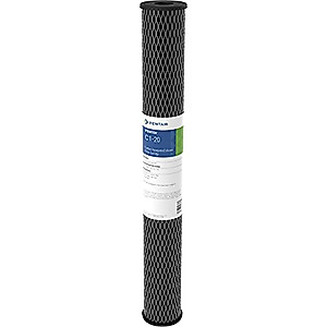 Pentair Pentek C1-20 Carbon Water Filter, 20-Inch, Whole House Dual Purpose Powdered Activated Carbon-Impregnated Cellulose Replacement Cartridge, 20" x 2.5", 5 Micron