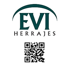 Adhesive Door Stop for Wall Mounting | Length: 3,5" | Stainless Steel | White Rubber | Anti Shock Absorber | 040128ADAM | EVI Hardware