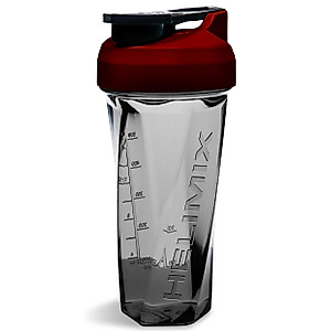 HELIMIX 2.0 Vortex Blender Shaker Bottle Holds upto 28oz | No Blending Ball or Whisk | USA Made | Portable Pre Workout Whey Protein Drink Shaker Cup | Mixes Cocktails Smoothies Shakes | Top Rack Safe