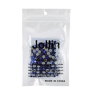 Jollin Hot Fix Crystal Flatback Rhinestones Glass Diamantes Gems 6.4mm(30ss 288pcs, Sapphire)