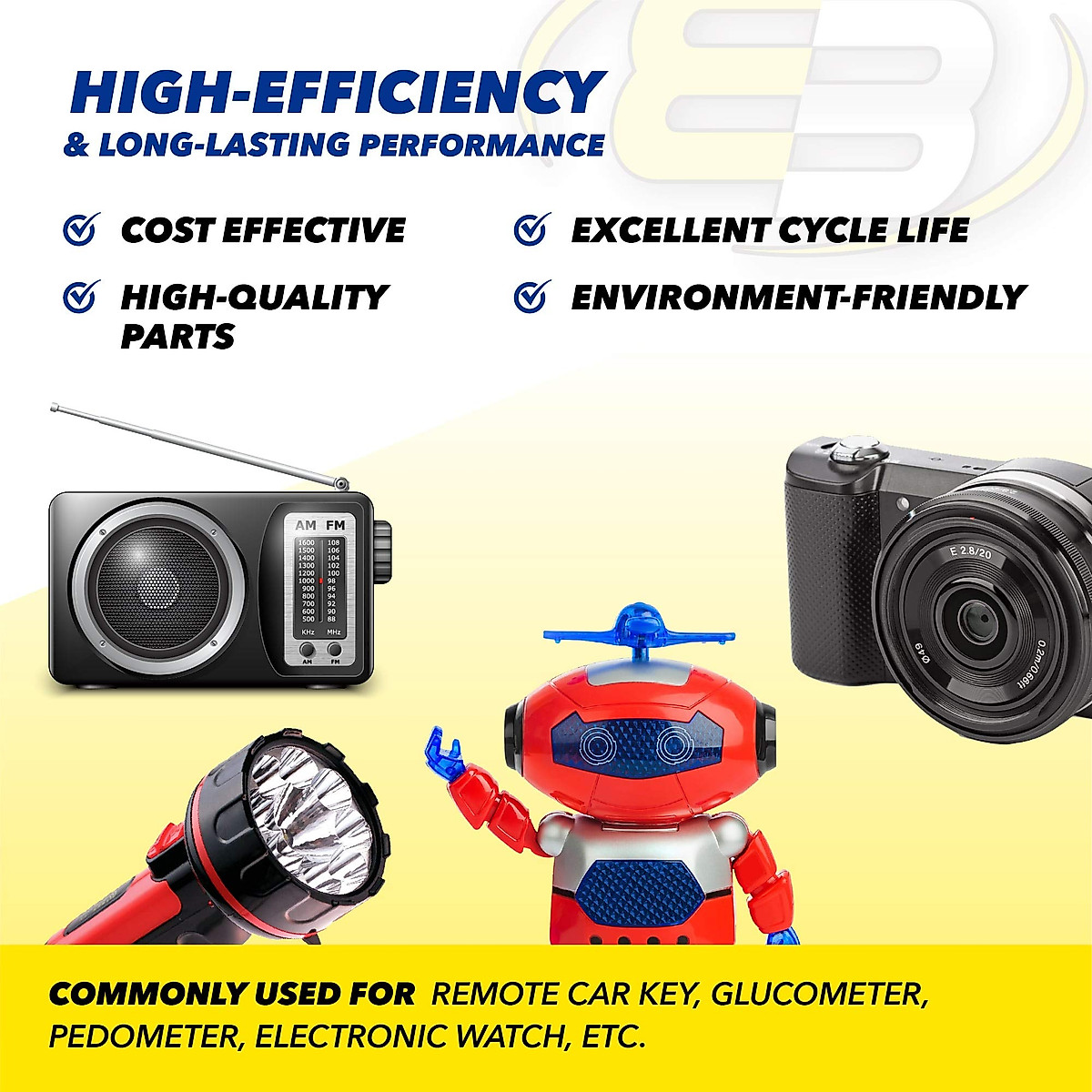 Vinnic Size LR54 V389 389 AG10 L1131 Alkaline Watch Battery x 10