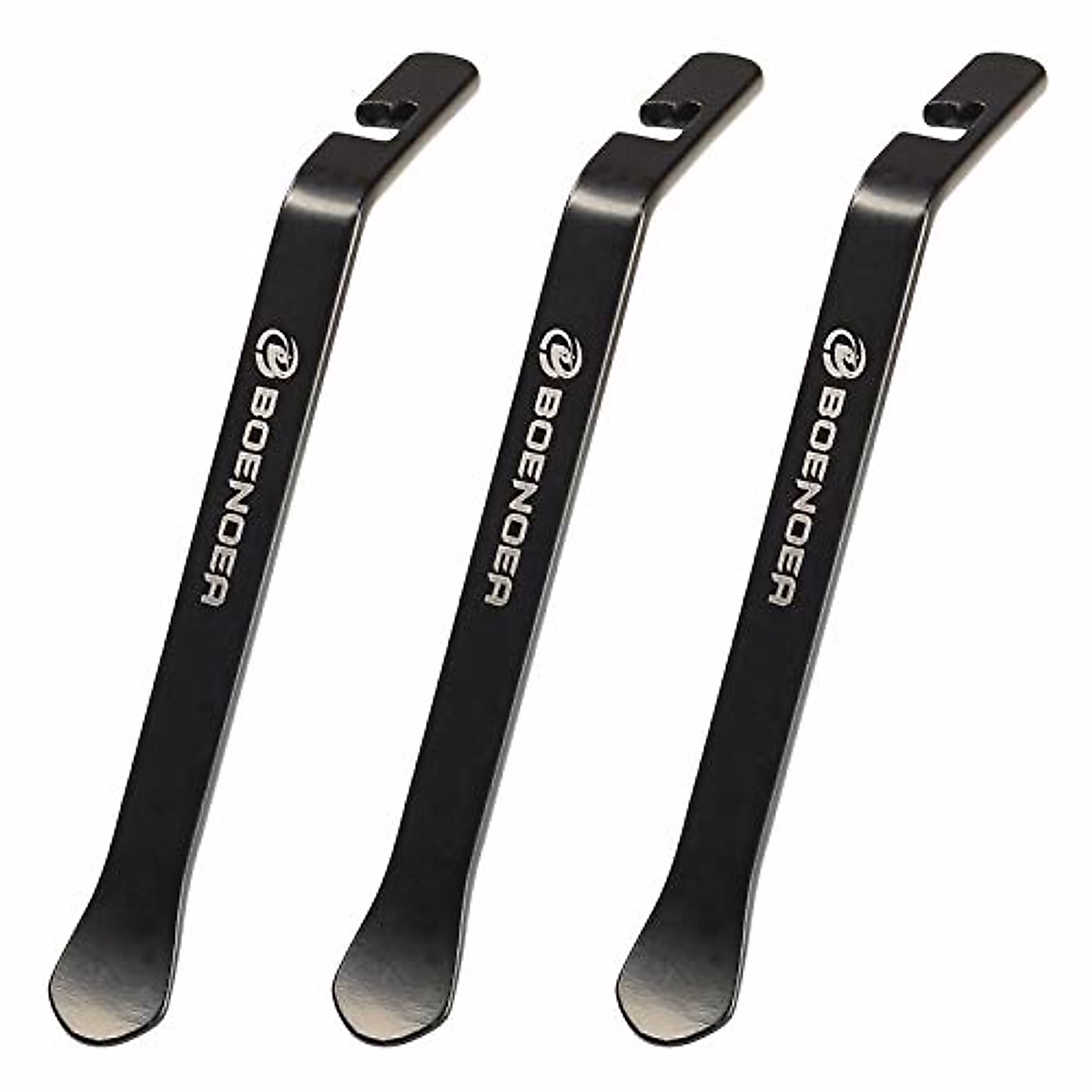 Boenoea Bicycle Tire Lever Stainless Steel Tire Changing Tool,Bike Tire Removal Repair Tools (Metal)