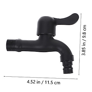 OSALADI 2pcs Washing Machine Faucet Sink Faucet Kitchen Faucets Faucet Washing Machine Water Faucet Outdoor Faucet Black Kitchen Faucet Kitchen Accessories Hose Faucet Stainless Steel Mop