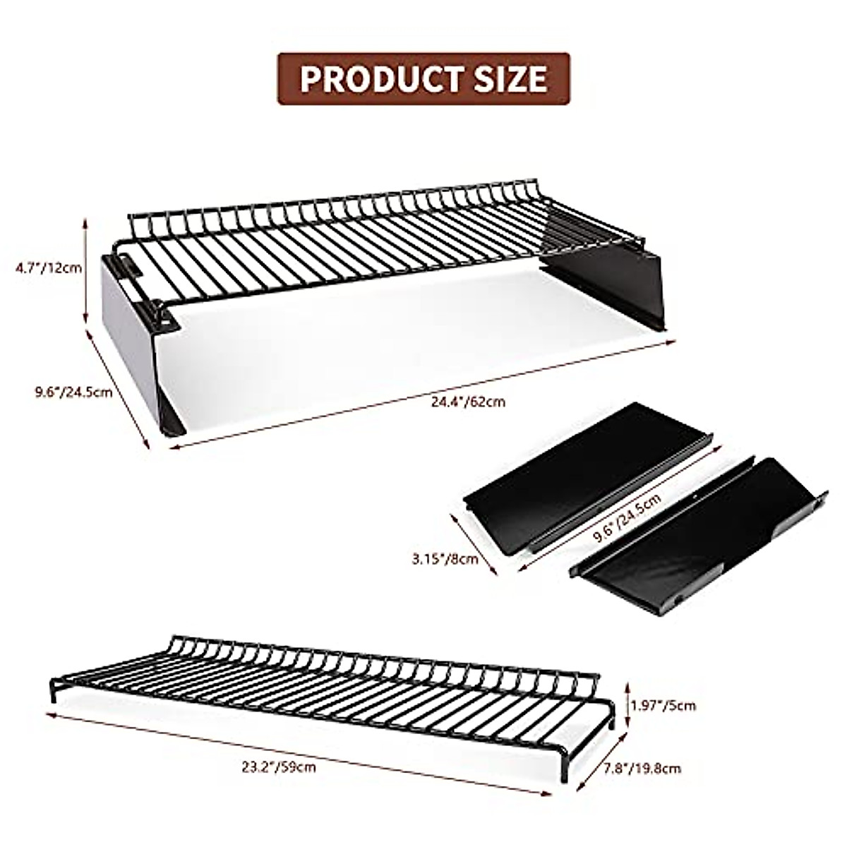 QuliMetal BAC351 Grill Rack for All Traeger Lil' Tex and Pro 22 Series Grills, Traeger Eastwood 22, Traeger Century 22 Series Warming Rack Replacement Part