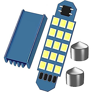 ZKFAR Pack-2 42mm LED Bulbs Extremely Bright, 3014 Chipsets 400LM for LED Interior Dome Map Door Lights Bulbs (White)