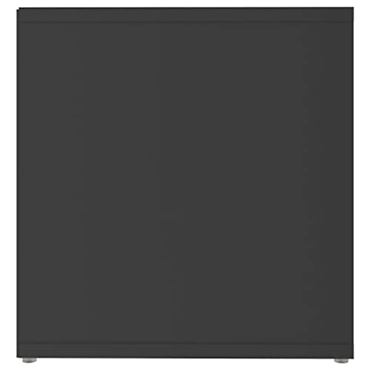 Queen.Y TV Cabinet, Modern TV Media Console Table with 2 Compartments, Entertainment Center Unit, Living Room Bedroom Display Cupboard, Grey