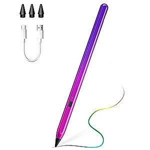 TiMOVO Stylus Pen for iPad Pencil Palm Rejection Tilt High Precision Apple Pencil for iPad 10/9/8/7/6th Generation, iPad Pro 13/12.9/11",iPad Air 11&13" (M2) 2024/6/5/4/3th,Mini 6/5, Gradient Purple