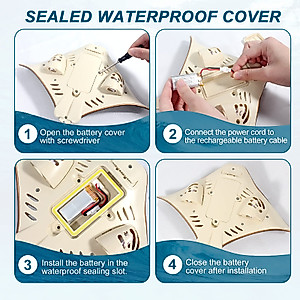 Pool Toys Remote Control Shark Boat, 2.4G RC Stingray Fish, Animal Water Toys for Kids Age 8-12, Kids Battery Pool Toys for Swim Training, Outdoor Games Boys Girls Gifts