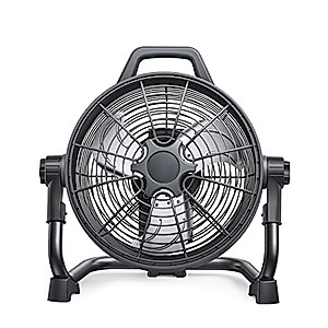 Battery-operated Fan, 15750mAh Battery Rechargeable Fan Industrial Cordless Fan Waterproof, 1700 CFM Airflow, Stepless Speed Control 220° Adjustable Head Portable Outdoor Fans Patios Bedroom