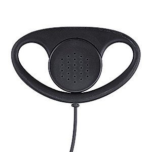 JEUYOEDE CLS1110 D Shape Earpiece Headset with Mic Compatible with Motorola Two Way Radio RMM2050 XU2600 CLS1410 CP200 GP300 PR400