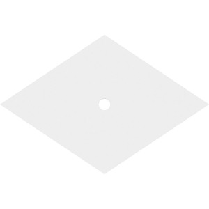 Ekena Millwork CMP36X24DD-02000 Diamond Architectural Grade PVC Contemporary Urethane Ceiling Medallions 36"W x 24"H x 2"ID x 12 3/4"C x 1"P