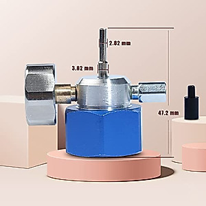 YUXIVCNE Airsoft Propane Filling Adapter for Green Gas with Pressure Gauges and Thimble Protective Cover Use with Propane Camping Tank