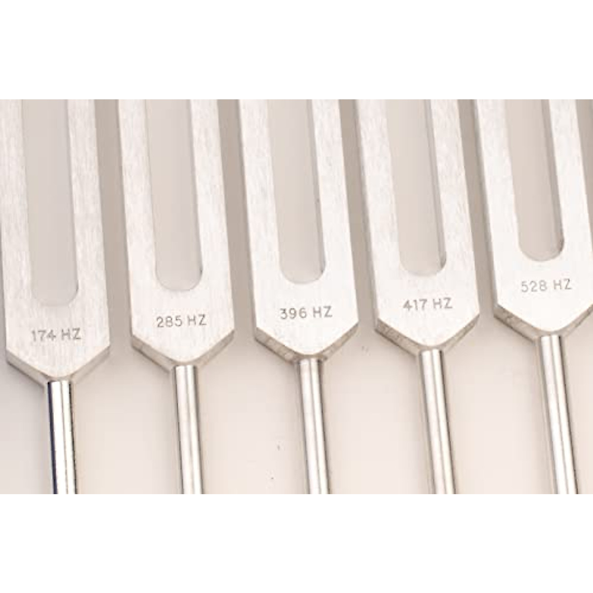 Solfeggio Tuning Forks for Healing by Omnivos for Sound Therapy, Chakra Healing, Includes the 528 hz Tuning Fork, Made in the USA