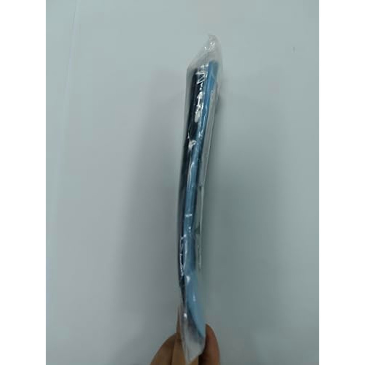 ZOMAKE Plastic Shoe Horn with Hook, 7.3 Inch Small Travel Shoe Horns for Kids, Seniors, Men, Women, Black, Blue(Pack of 2)